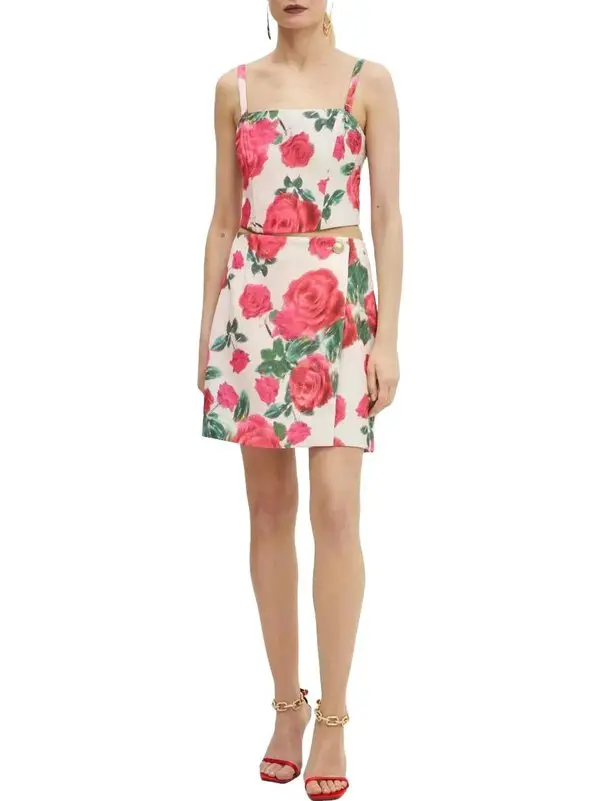 Guess Floral-pattern Mini Skirt - Pink
