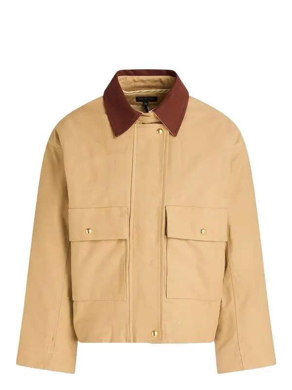 Rag & Bone Nonie Cotton-canvas Jacket - Sand