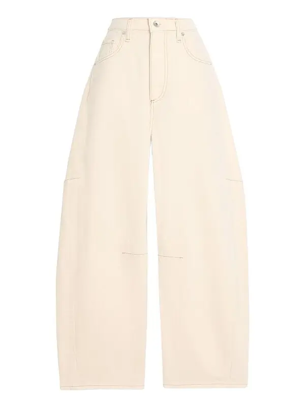 Rag & Bone Chase High-rise Barrel-leg Jeans - Ecru