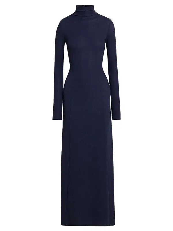 Rag & Bone Elsa Metallic Stretch-jersey Maxi Dress - Navy