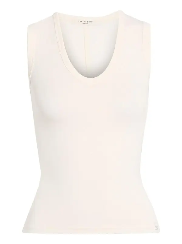 Rag & Bone Lucy Jersey Tank - Ivory
