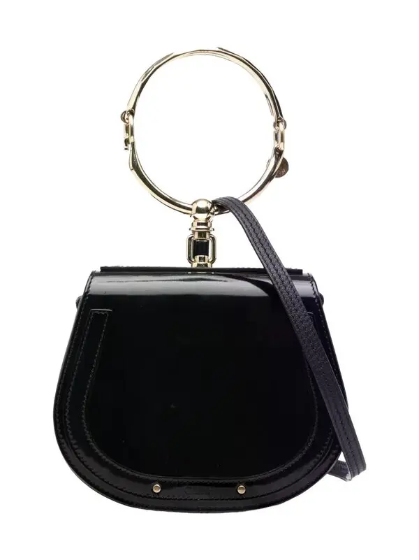 Chloé Small Patent Nile Bracelet Satchel - Black