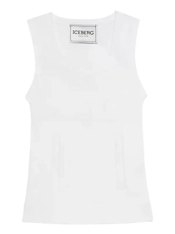 Iceberg Knitted Tank Top - White