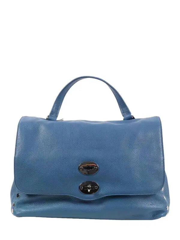 ZANELLATO Postina® Leather Tote Bag - Blue
