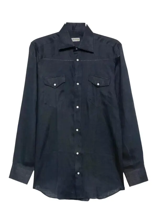 SARTORIO NAPOLI Linen Shirt - Blue