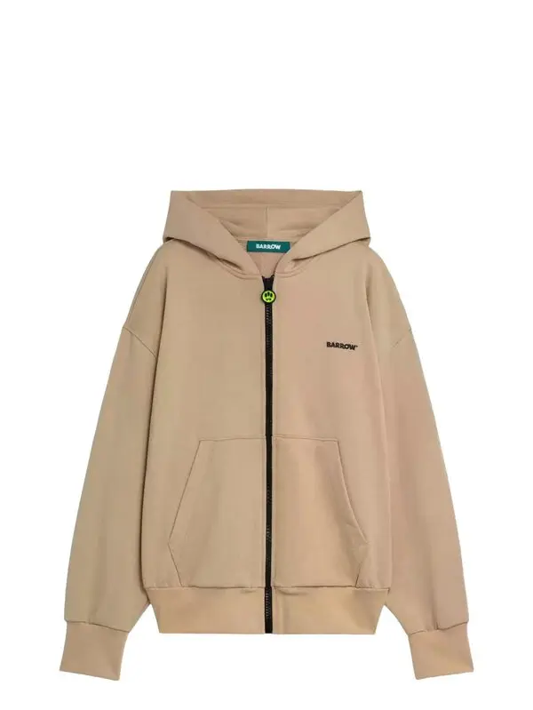 BARROW Zip Hooded Sweatshirt - Neutrals