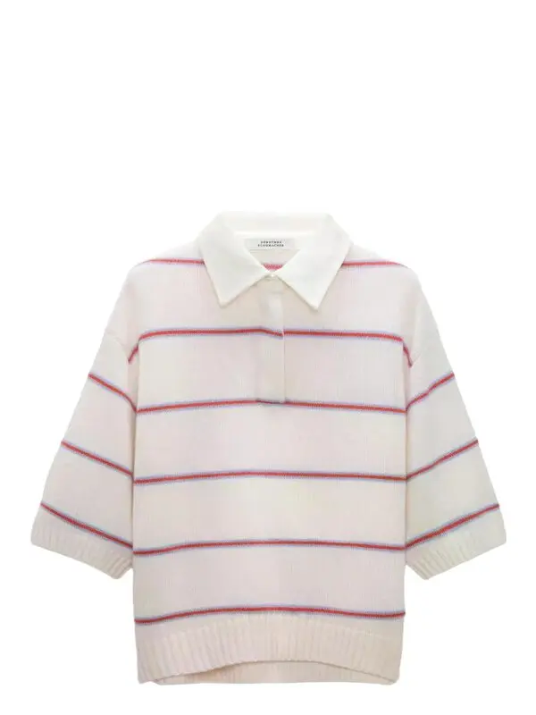 Dorothee Schumacher Striped Polo Shirt - Neutrals