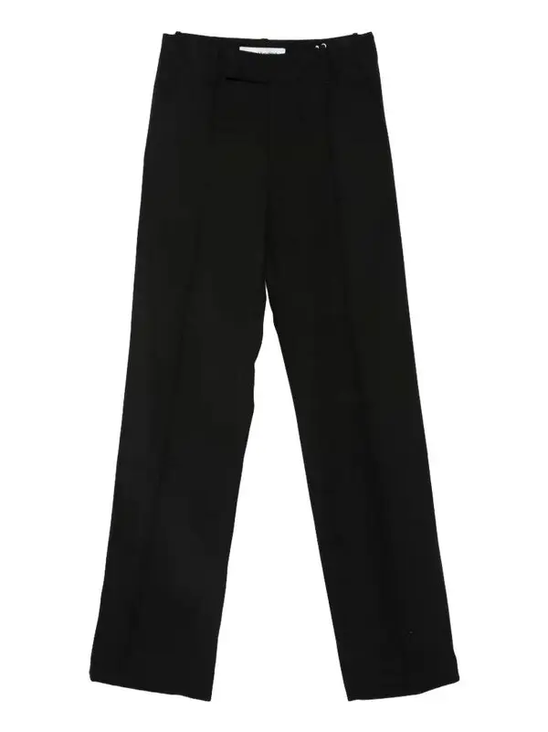 WON HUNDRED Ena Pressed-crease Trousers - Black
