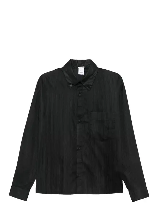 WON HUNDRED Maza Striped Shirt - Black