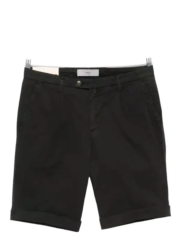 BRIGLIA 1949 Turn-up Cuff Shorts - Black