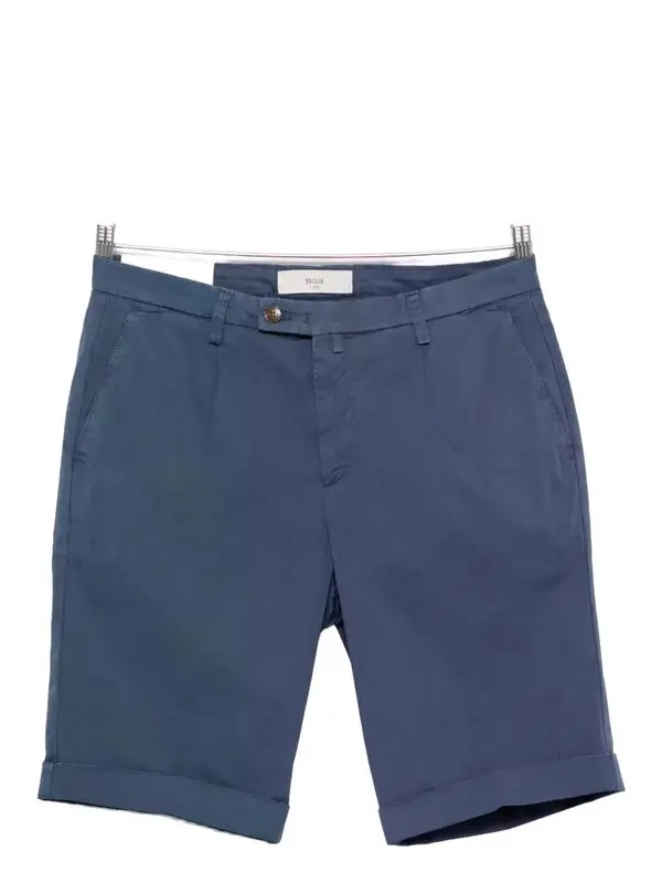 BRIGLIA 1949 Turn-up Hem Shorts - Blue