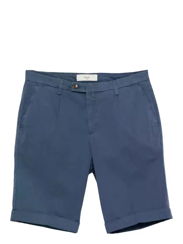 BRIGLIA 1949 Turn-up Hem Shorts - Blue