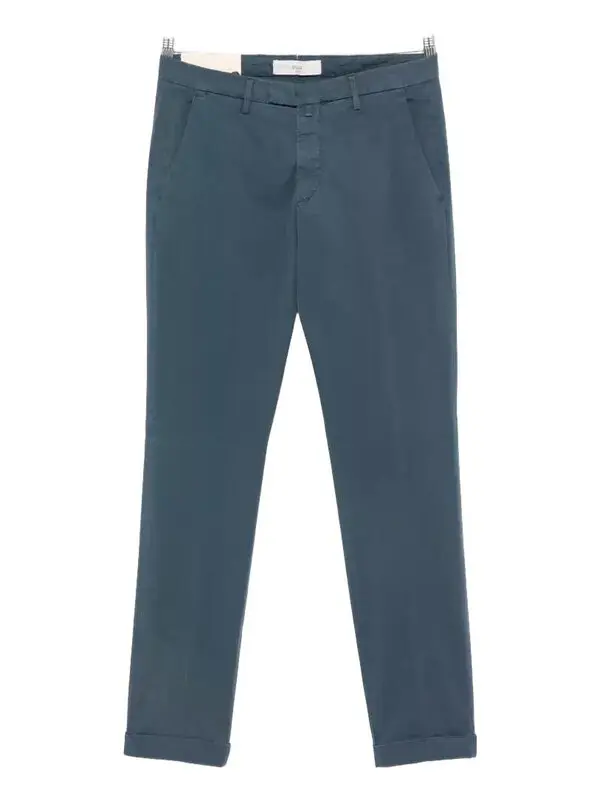 BRIGLIA 1949 Turn-up Trousers - Blue