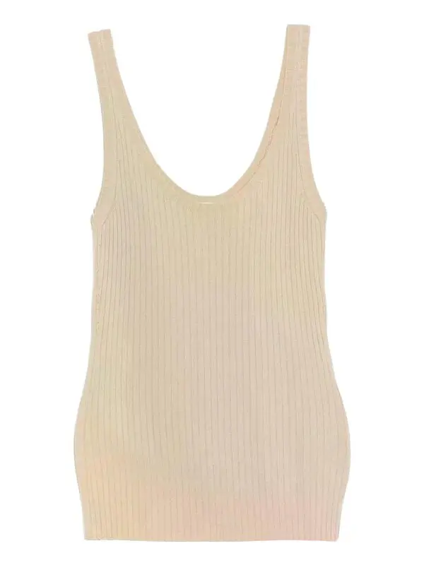 Chloé Ribbed-knit Tank Top - Pink