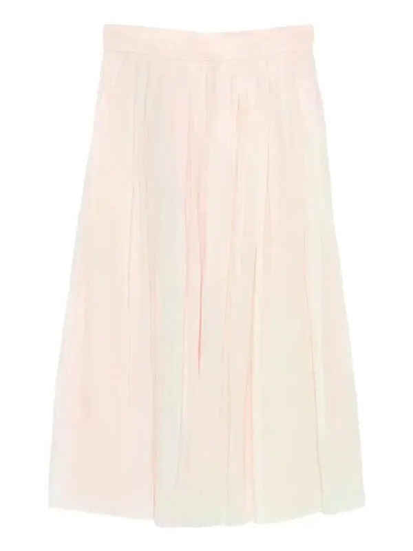 Chloé Pleated Midi Skirt - Pink
