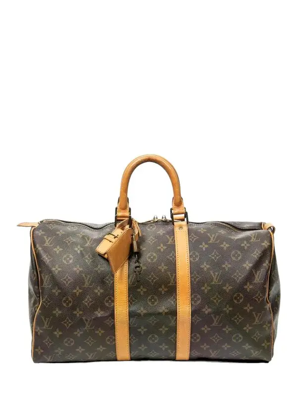 LOUIS VUITTON Monogram Keepall Holdall - Brown