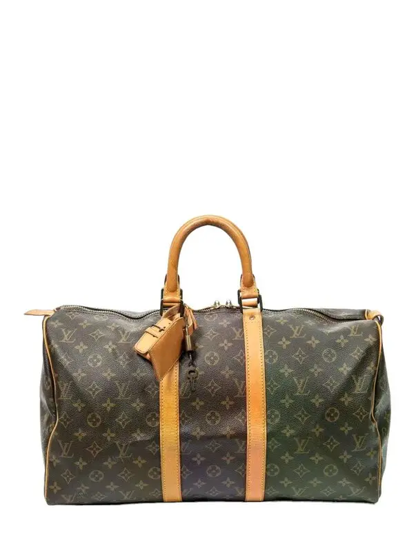 LOUIS VUITTON Monogram Keepall Holdall - Brown
