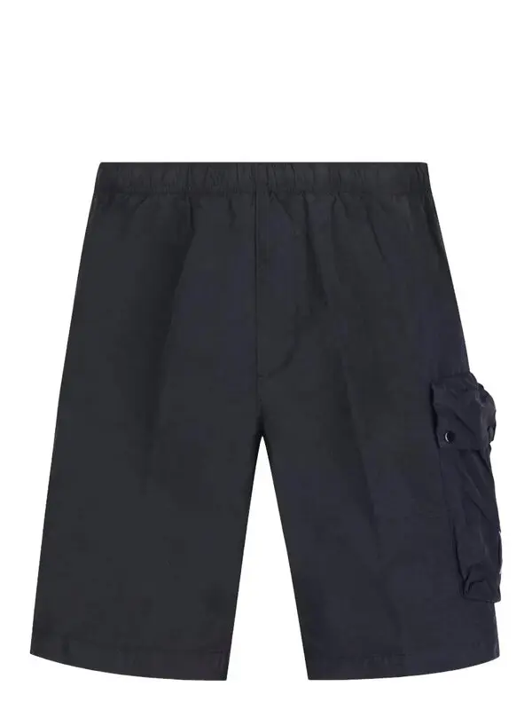 C.P. COMPANY Cargo Shorts With Lens Detail - Black
