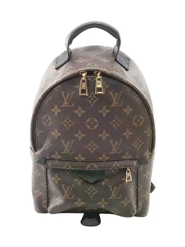 LOUIS VUITTON 2016 Monogram Palm Springs Pm Backpack - Brown