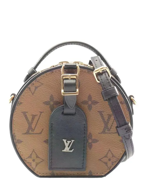 LOUIS VUITTON Monogram Reverse Mini Boite Chapeau Satchel - Brown