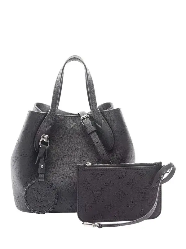LOUIS VUITTON Monogram Mahina Blossom Pm Satchel - Black
