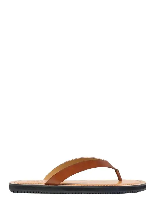 SCAROSSO Ascanio Leather Sandals - Brown