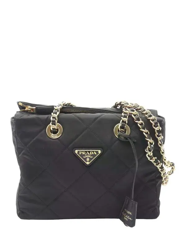 Prada Re-nylon Re-edition 1995 Chaine Shoulder Bag - Black