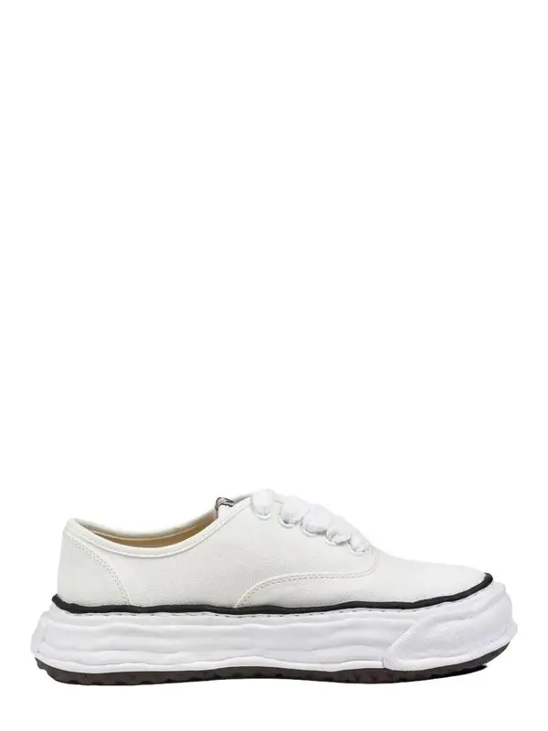 Mihara Yasuhiro Baker Og Sole Canvas Low-top Sneakers - White