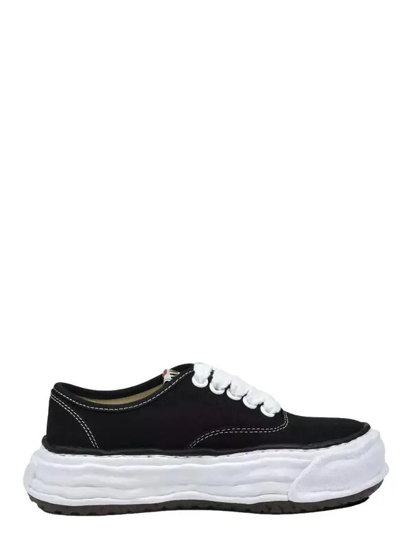 Mihara Yasuhiro Baker Og Sole Canvas Low-top Sneakers - Black