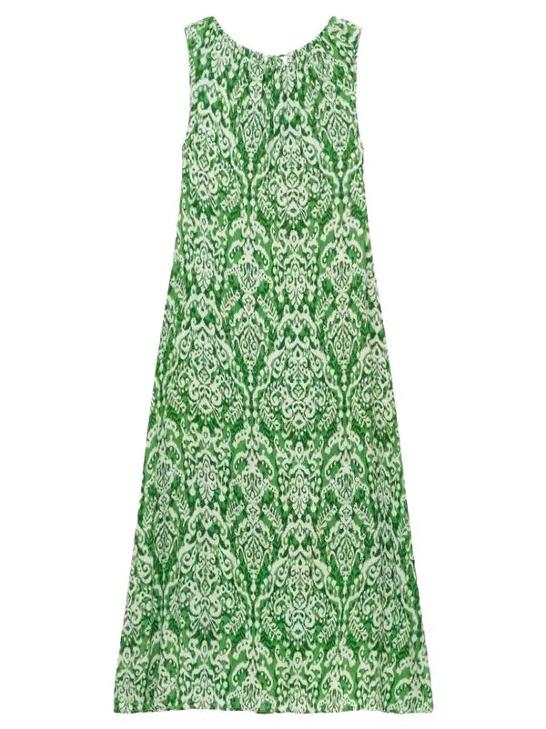 Malìparmi Dreamscape Ikat-print Dress - Green
