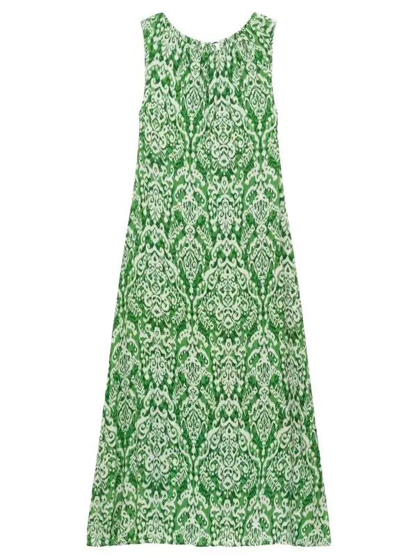 Malìparmi Dreamscape Ikat-print Dress - Green