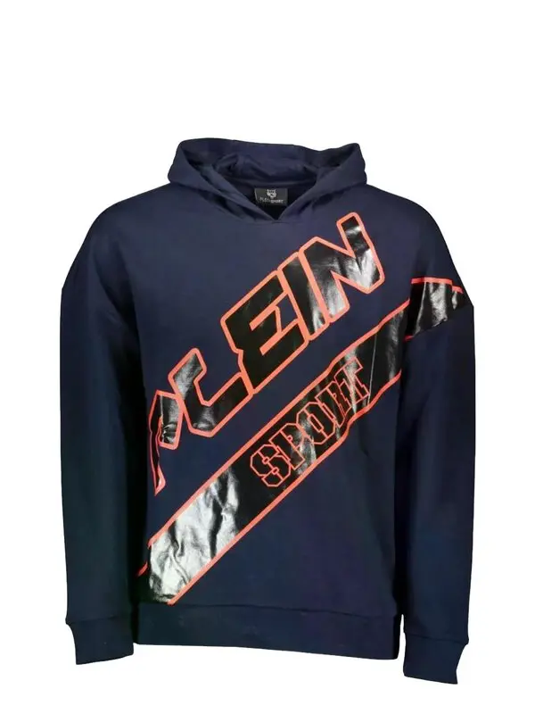 PLEIN SPORT Graphic-print Hoodie - Blue