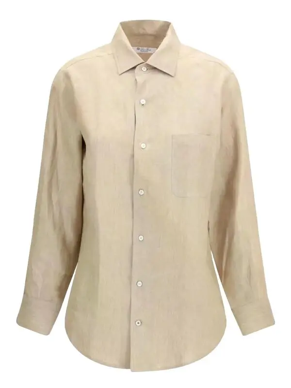 Loro Piana André Chest-pocket Linen Shirt - Neutrals