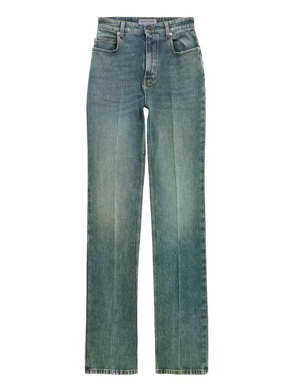 Balenciaga Pressed-crease Jeans - Blue
