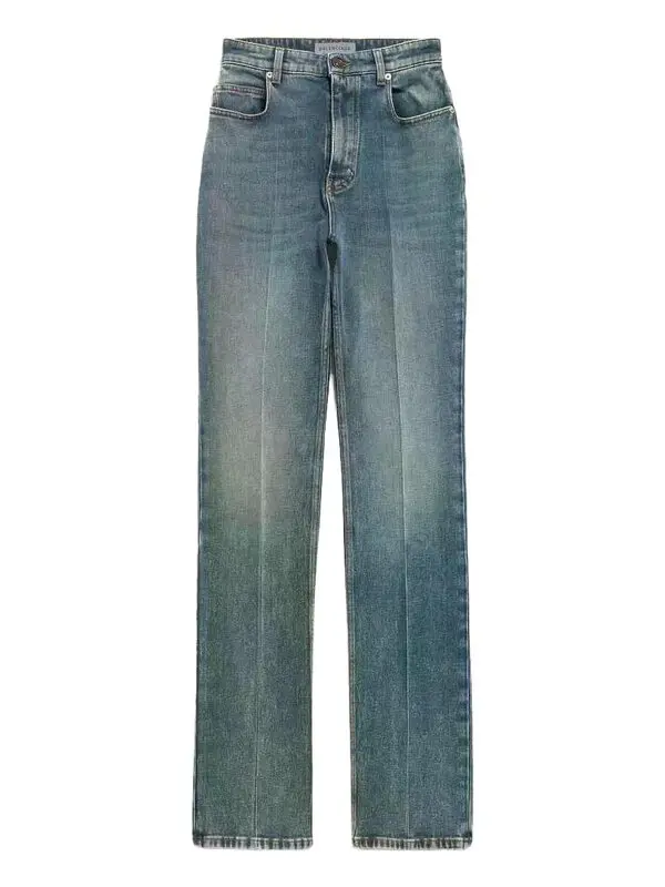 Balenciaga Pressed Crease Jeans - Blue