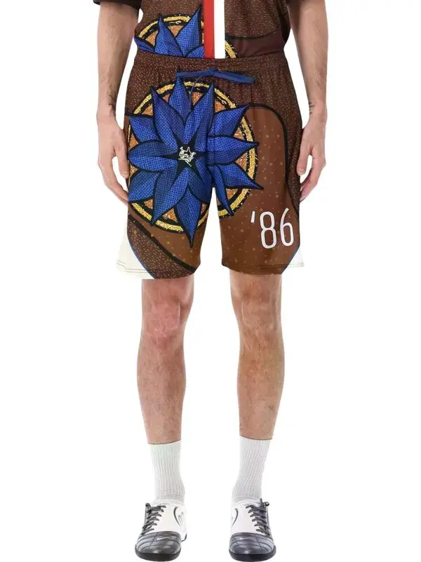 PANTOFOLA D'ORO X Thebe Magugu Drawstring Shorts - Brown