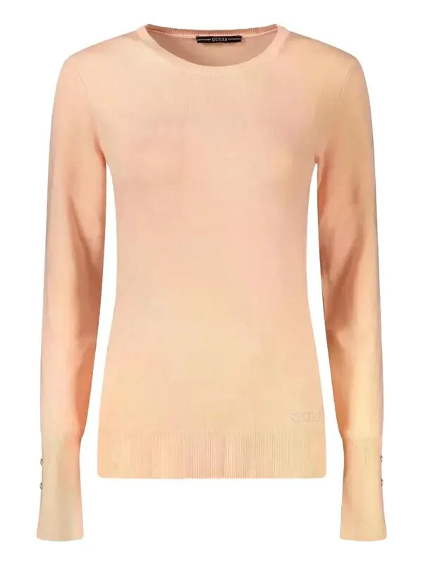 Guess Button-cuff Sweater - Pink
