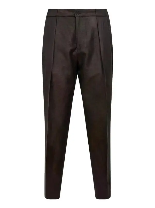 BRIGLIA 1949 Portobello Pleated Trousers - Brown