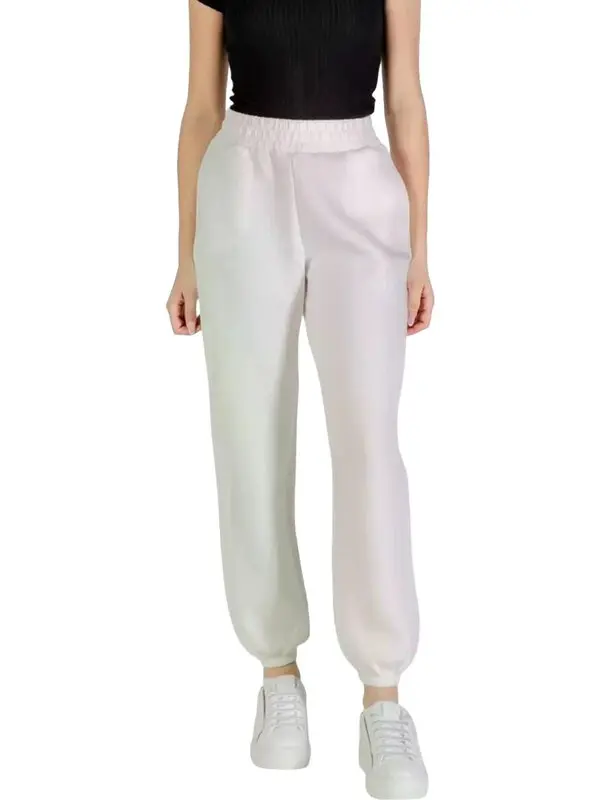 Guess Rhinestone-logo Track Pants - White