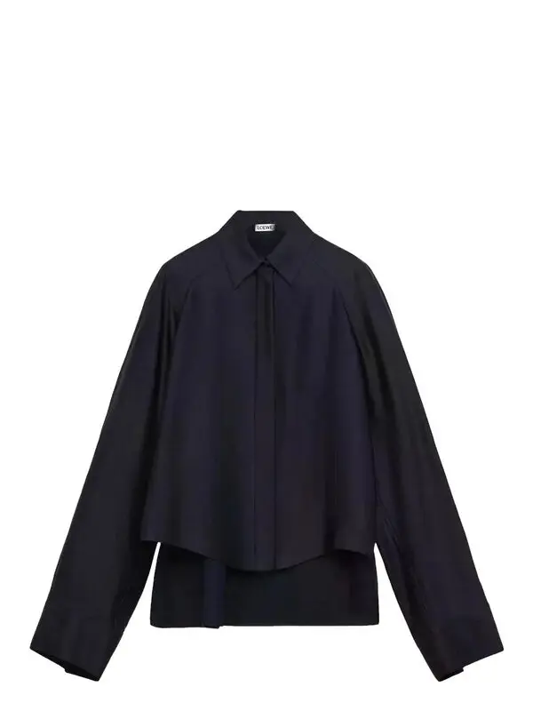 Loewe Long-sleeve Cape Shirt - Blue