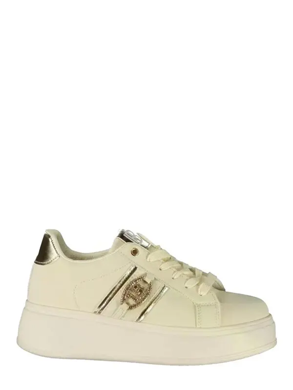 LAURA BIAGIOTTI Logo-plaque Platform Sneakers - Neutrals