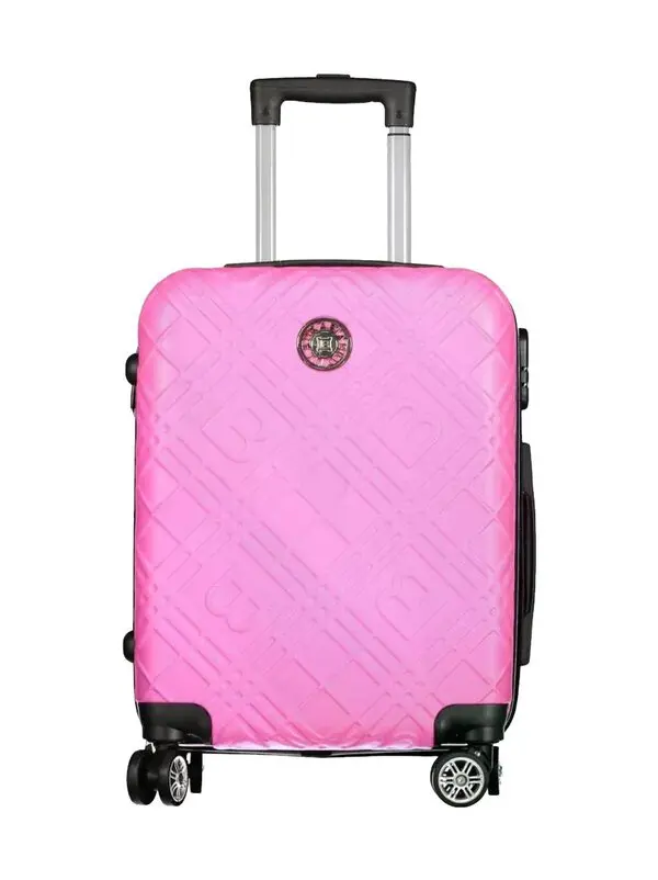 LAURA BIAGIOTTI Monogram-embossed Cabin Suitcase - Pink