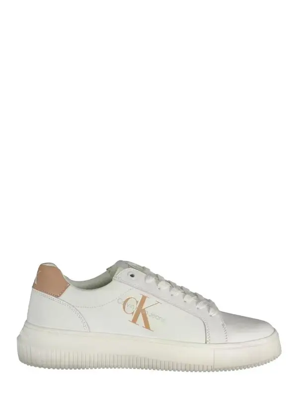 Calvin Klein Monogram-logo Sneakers - White