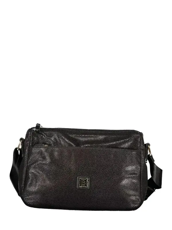 LAURA BIAGIOTTI Crossbody Bag With Logo Plaque - Black