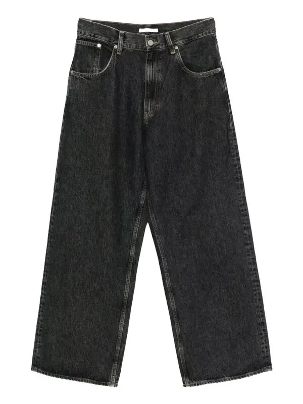 SUNFLOWER Five-pocket Wide-leg Jeans - Black
