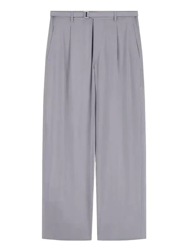 Giorgio Armani Pleated Belted Trousers - Grey
