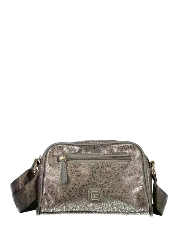 LAURA BIAGIOTTI Logo-plaque Crossbody Bag - Grey