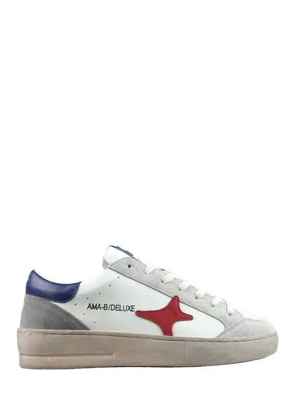 AMA-BRAND Star-patch Low-top Sneakers - White
