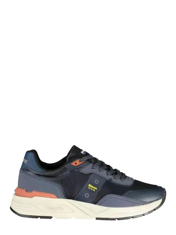 BLAUER. Panelled Lace-up Sneakers - Blue