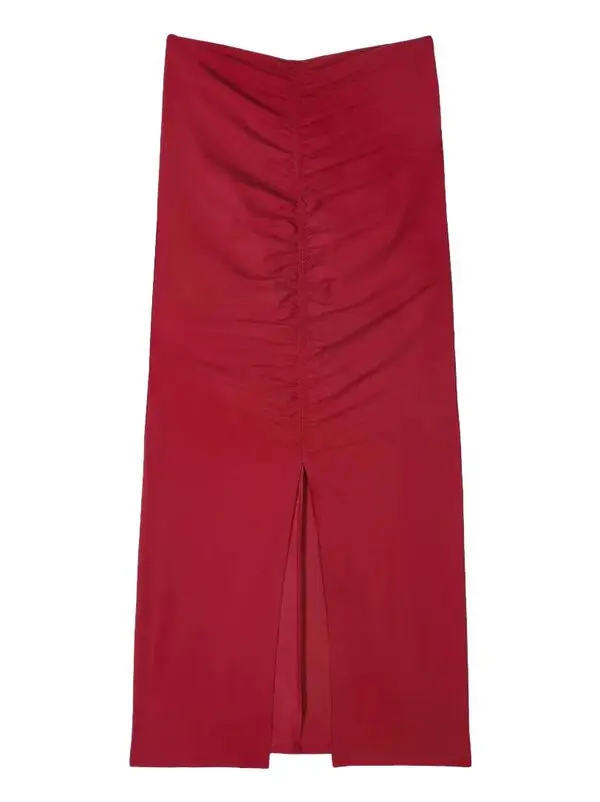 Patrizia Pepe Midi Skirt - Red